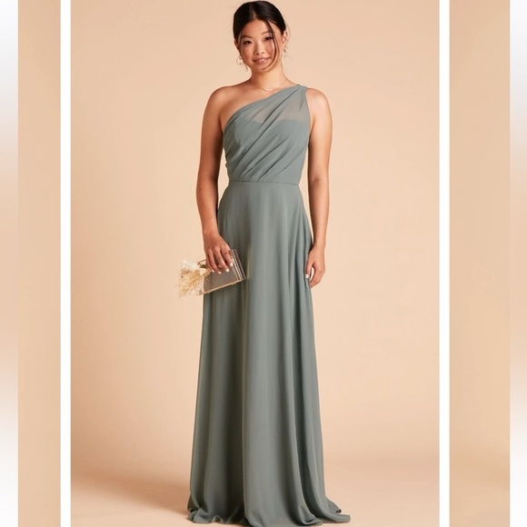 Birdy Grey | Dresses | Birdy Grey Kira Chiffon One Shoulder Bridesmaid ...